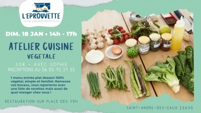 Cuisine végétale , STAGE ET ATELIER, GASTRONOMIE